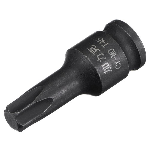 T45 Impact Torx Bit Socket, 1/4" Square Drive 35mm Length CR-MO Metric ...