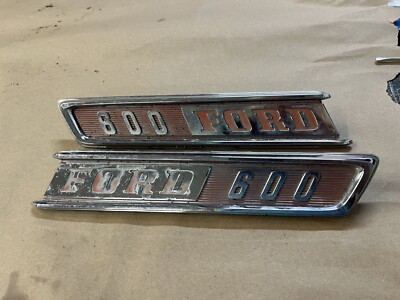 67 1967 FORD F600 F-600 Truck FENDER EMBLEMS BADGES PAIR OEM NICE! | eBay