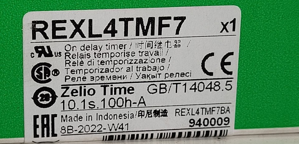 Schneider Electric REXL4TMF7 Plug-In Timing Relay | eBay