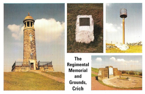 The Regimental Memorial & Grounds, Crich PPC, Unposted, Shows Plaque ...