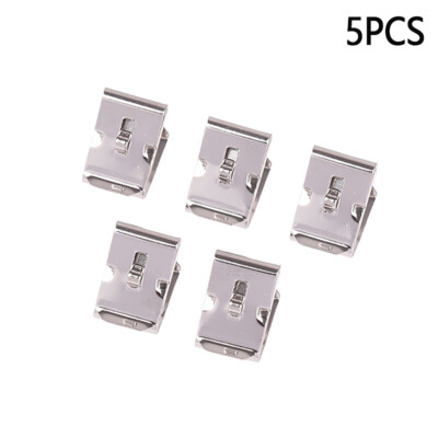 5pcs Spring Steel Plated AA Snap-On Leaf Spring Battery Contact Battery ...