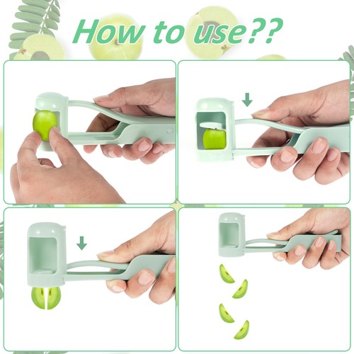 2Pcs Grape Cutter Heavy-Duty Grape Slicer with Stainless Steel Blade ...