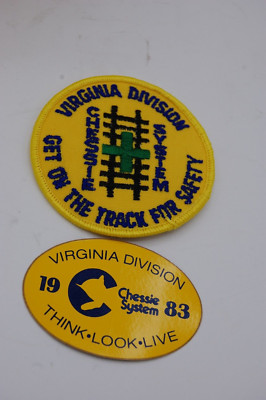 Chessie System Embroidered Railroad Patch Virginia Division and 1983 ...