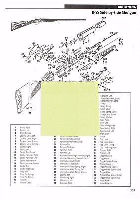 Browning B-SS Side-by-Side and BT-99 Shotgun Exploded View Parts 2011 ...