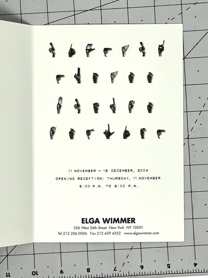 Richard Humann (b. 1961) Art Announcement Card 2004 - Broken English | eBay