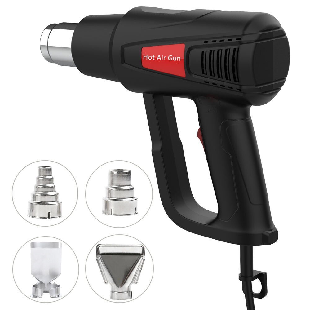 Heat Gun Hot Air Gun Dual Temperature / 4 Nozzles High Power Tool 2000W ...