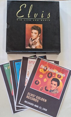 Elvis Presley His Life and Music box set, book, Session Notes, 4 CDs, W ...