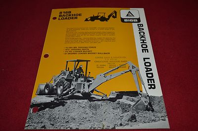 Allis Chalmers Industrial 715 Backhoe Loader Dealer's Brochure YABE8 | eBay