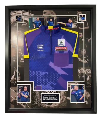 FRAMED Luke Littler Signed SHIRT Autographed Jersey THE NUKE | eBay UK