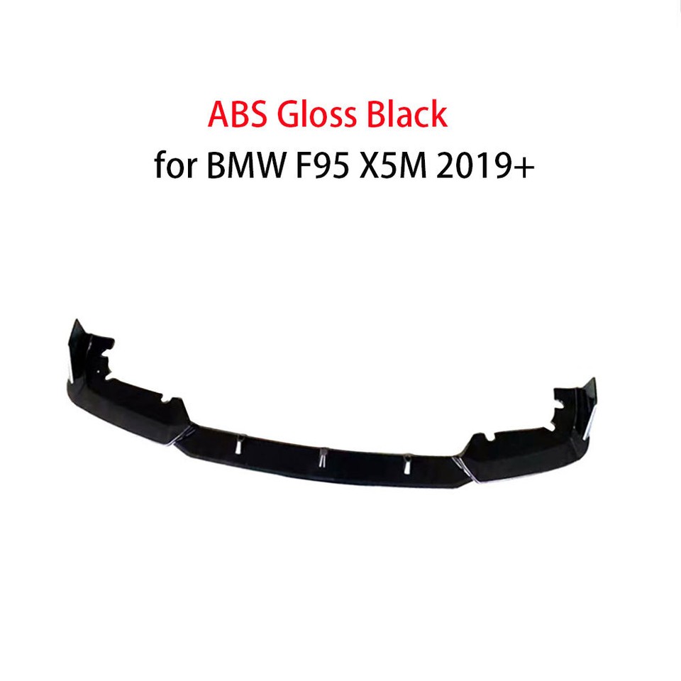 For BMW F86 X6M F85 X5M 2019 UP ABS Glossy black Front Bumper Lip ...