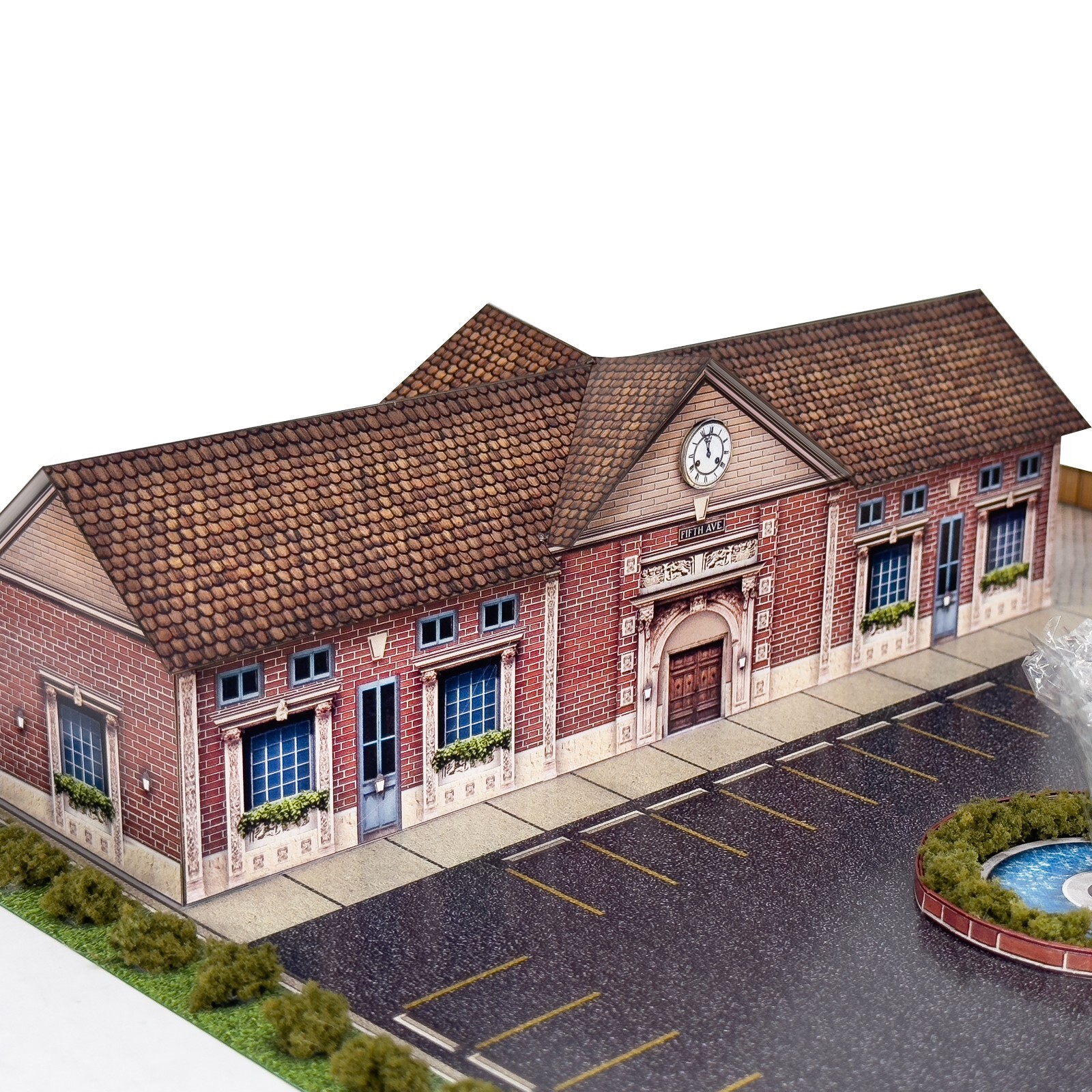 N Scale Building Kit Scale Train Station Model Kit, Fits Micro-trains ...