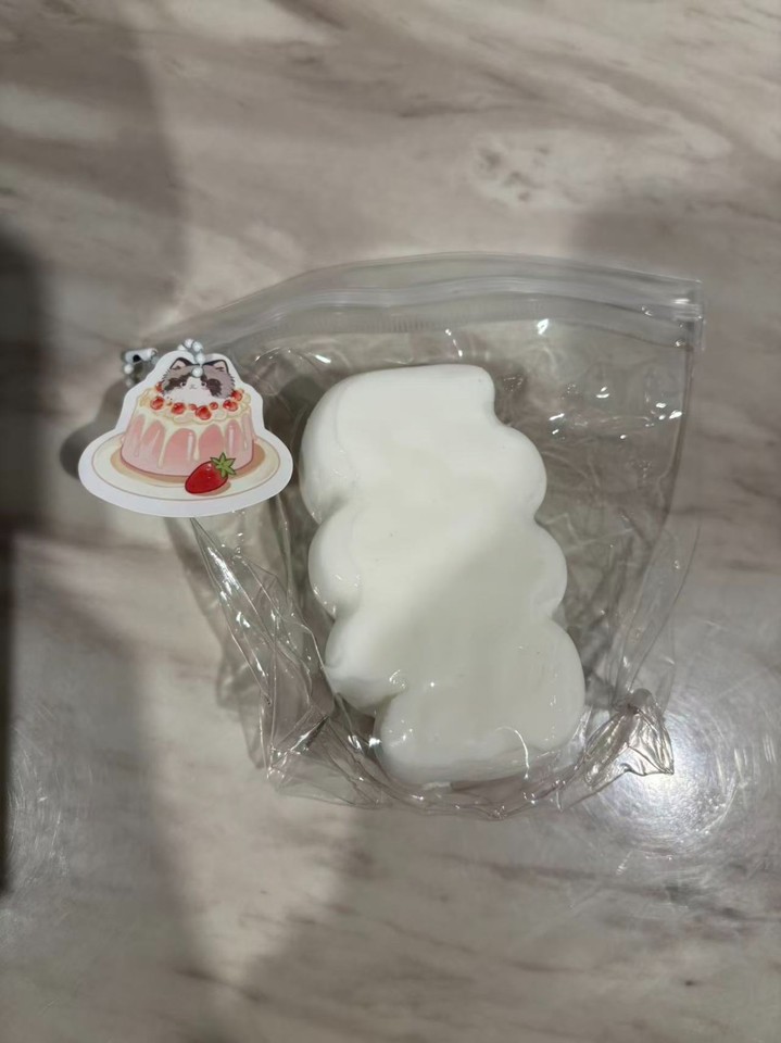 squishy toy squeeze toy strawberry cream stress toy red white pink ...