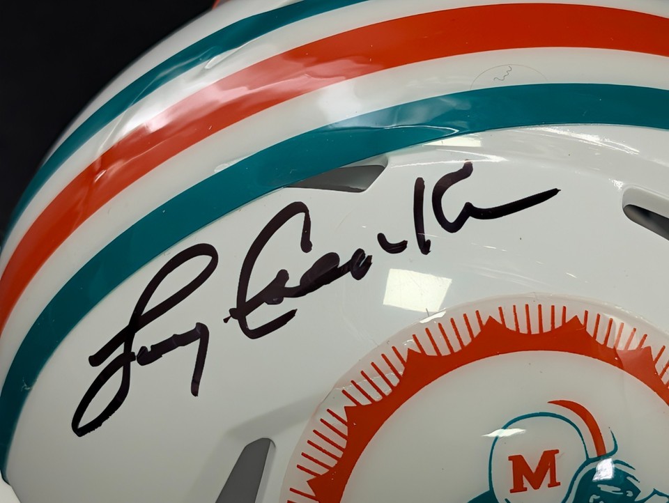 Larry Csonka HOF Signed Miami Dolphins Mini Football Helmet AUTO PSA ...