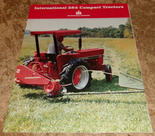 vintage international 284 compact tractors brochure in nice shape used ...
