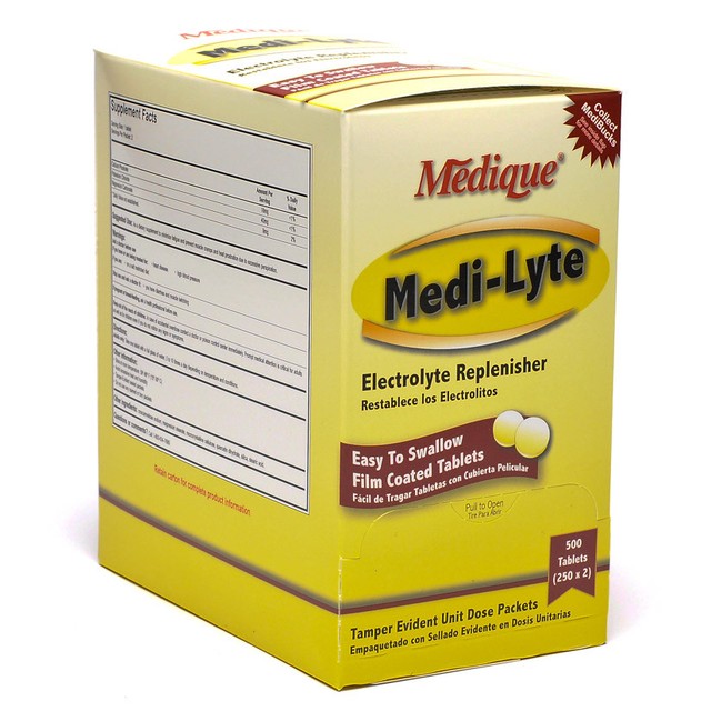 Medique Medi-Lyte Electrolyte Replenisher - 250 Tablets, Pack of 2 for ...