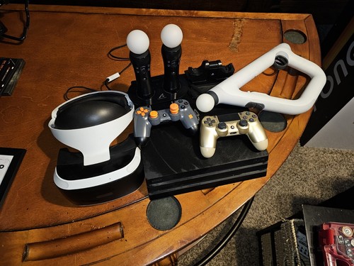 Sony PlayStation 4 Pro Pack of 1TB Console, VR Srarter and 4 Game Discs ...