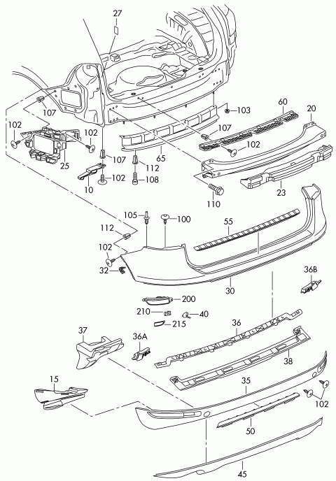 VW TOUAREG 10-14 NEW GENUINE REAR BUMPER N/S LEFT TOW HOOK COVER CAP ...