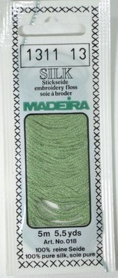Madeira 100% PURE SILK 4-Strand Hand Embroidery Thread Colour 1311 ...