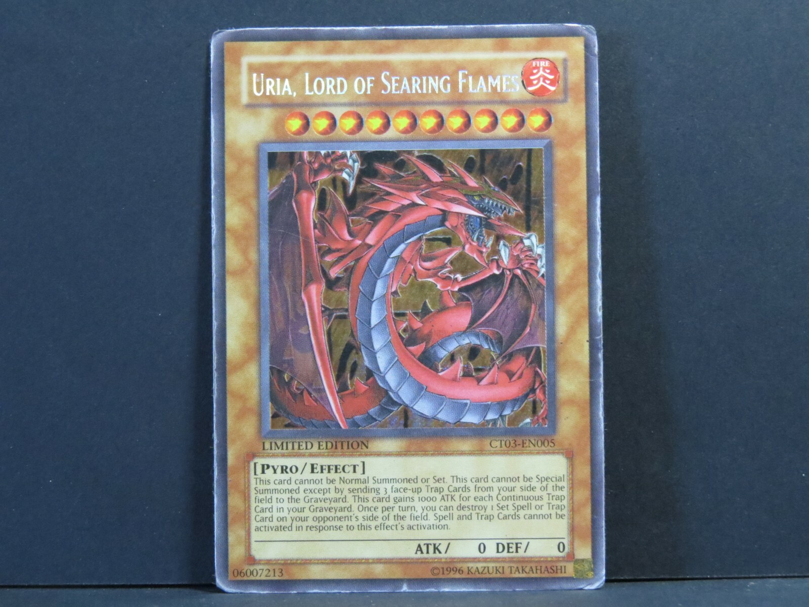 Yugioh Uria Lord Of Searing Flames Wallpaper