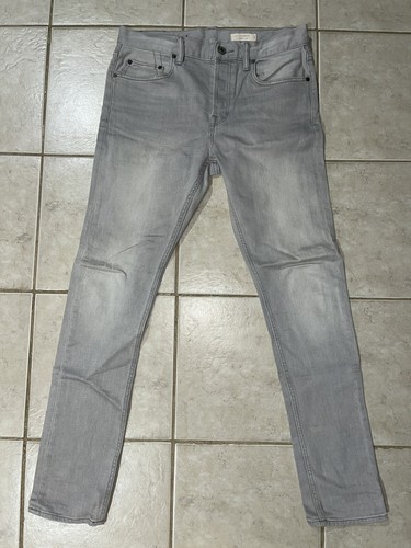 All Saints Mens 32x30 Light Grey Cigarette Skinny Stretch Denim Jeans ...