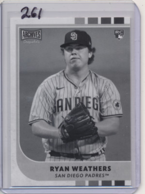 2021 Topps Snapshots Black and White Ryan Weathers RC | eBay