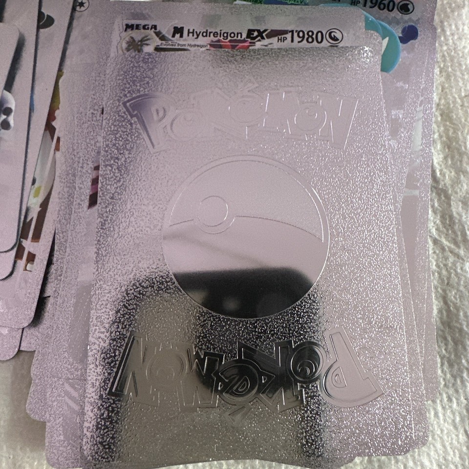 Evil Mewtwo EX Silver Foil Fan Art Display Card Mind Control Card NM/M ...