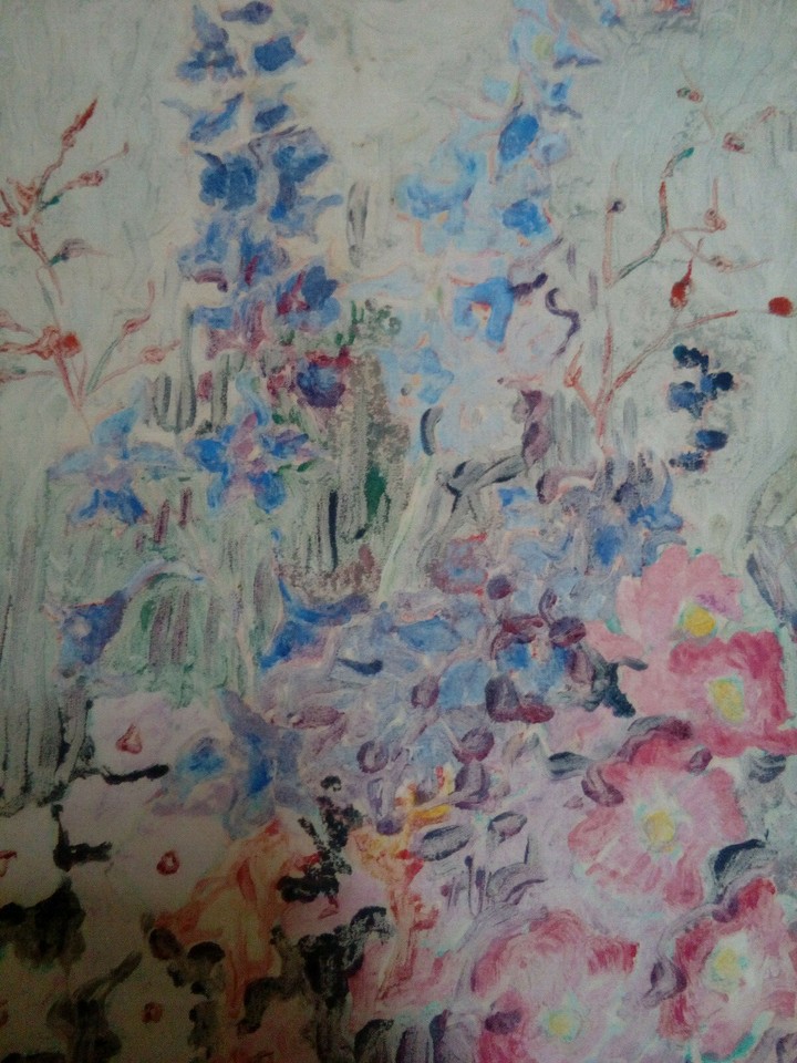 Superbe MONOTYPE (Pièce unique) "Fleurs" signé Simone Ramel (Nancy ...