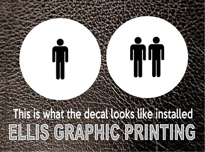 #4655 (2) 1.25" One Player Two Player Arcade Buttons Decal Sticker ...