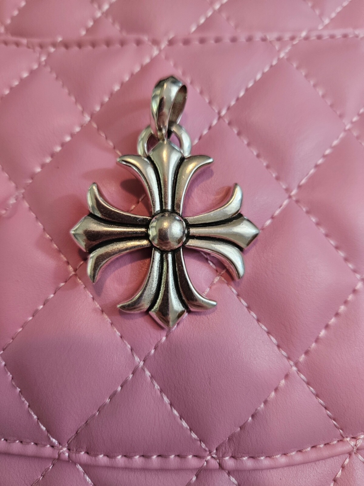 CHROME HEARTS CH Large Plus Stack Cross Pendant .925 … - Gem