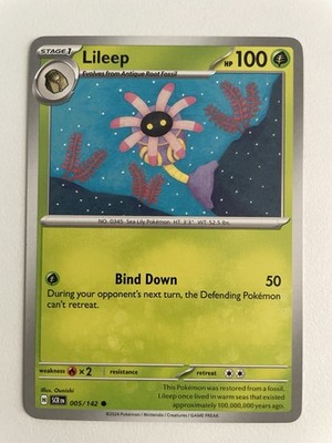 Lileep - 005/142 - Common - Regular - Pokemon TCG CCG NM - Near Mint | eBay