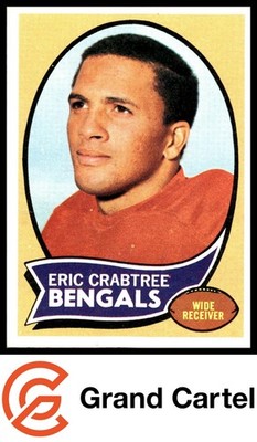 1970 Topps #58 Eric Crabtree - Cincinnati Bengals GRAND CARTEL | eBay