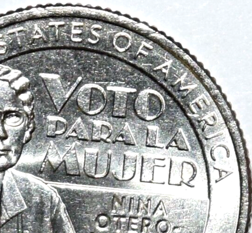 2022 Voto Para La Mujer Quarter Errors Collectable Double Die Coin ...