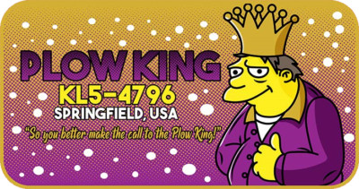 Mr plow sticker the simpsons weatherproof bumper vinyl decal | eBay