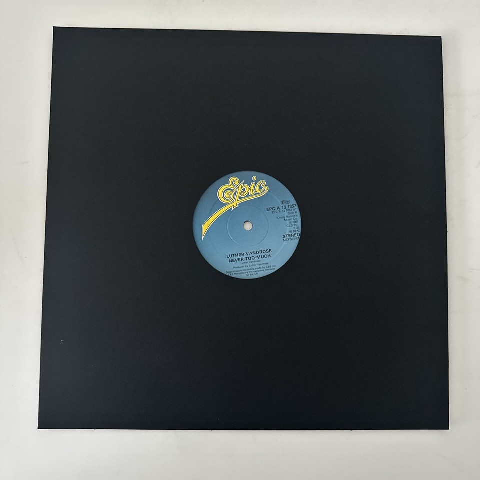 Luther Vandross – Never Too Much | Vinyl | 1981 | EPC A1857 | VG+/VG+ | eBay