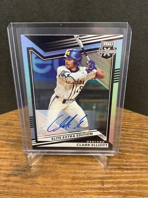 Clark Elliott 2022 Elite Extra Edition Silver Auto - Oakland A's | eBay