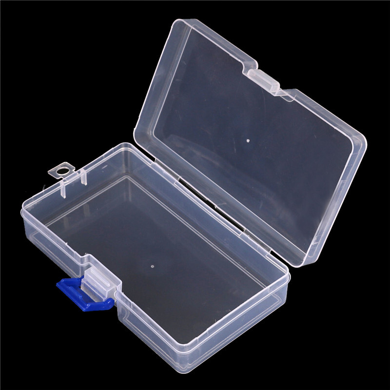 Plastic Clear Parts Storage Box Jewelry Craft Container Organizer Case ...