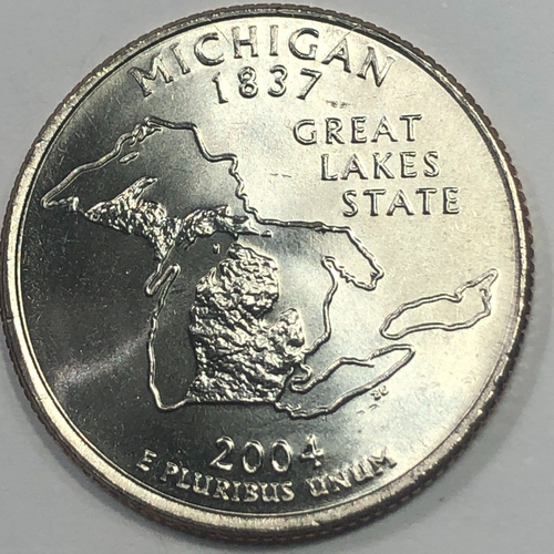 2004 D - Michigan Statehood Quarter Dollar Coin | eBay