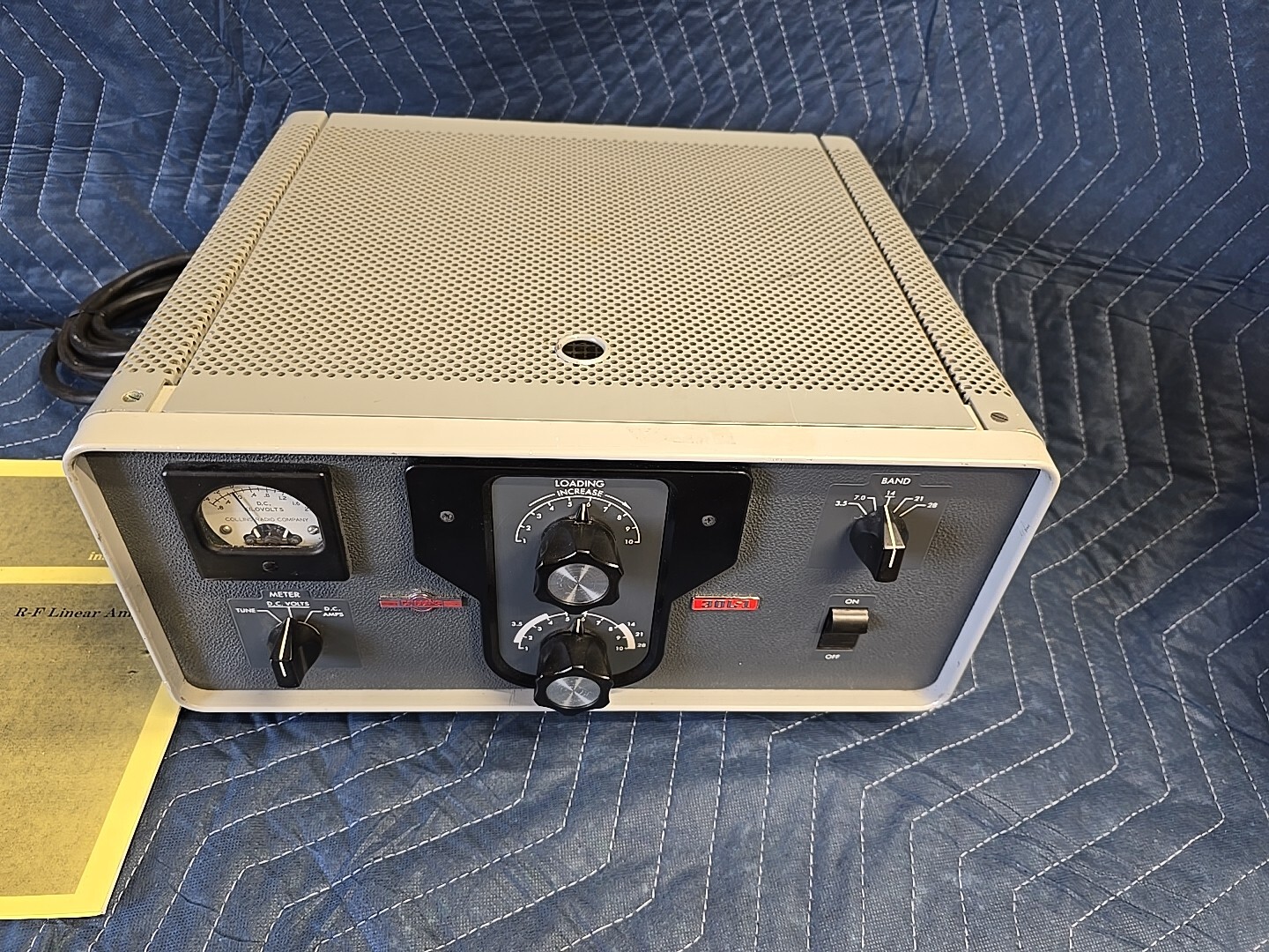 Collins 30L-1 Linear Amplifier, Winged, Looks Great, Not Tested, Told ...