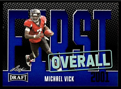 2023 Leaf Draft Blue 9 Michael Vick First Overall | eBay