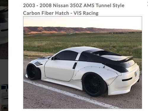 Carbon Fiber Hatch AMS-GT For 03-08 HB Nissan 350Z | eBay