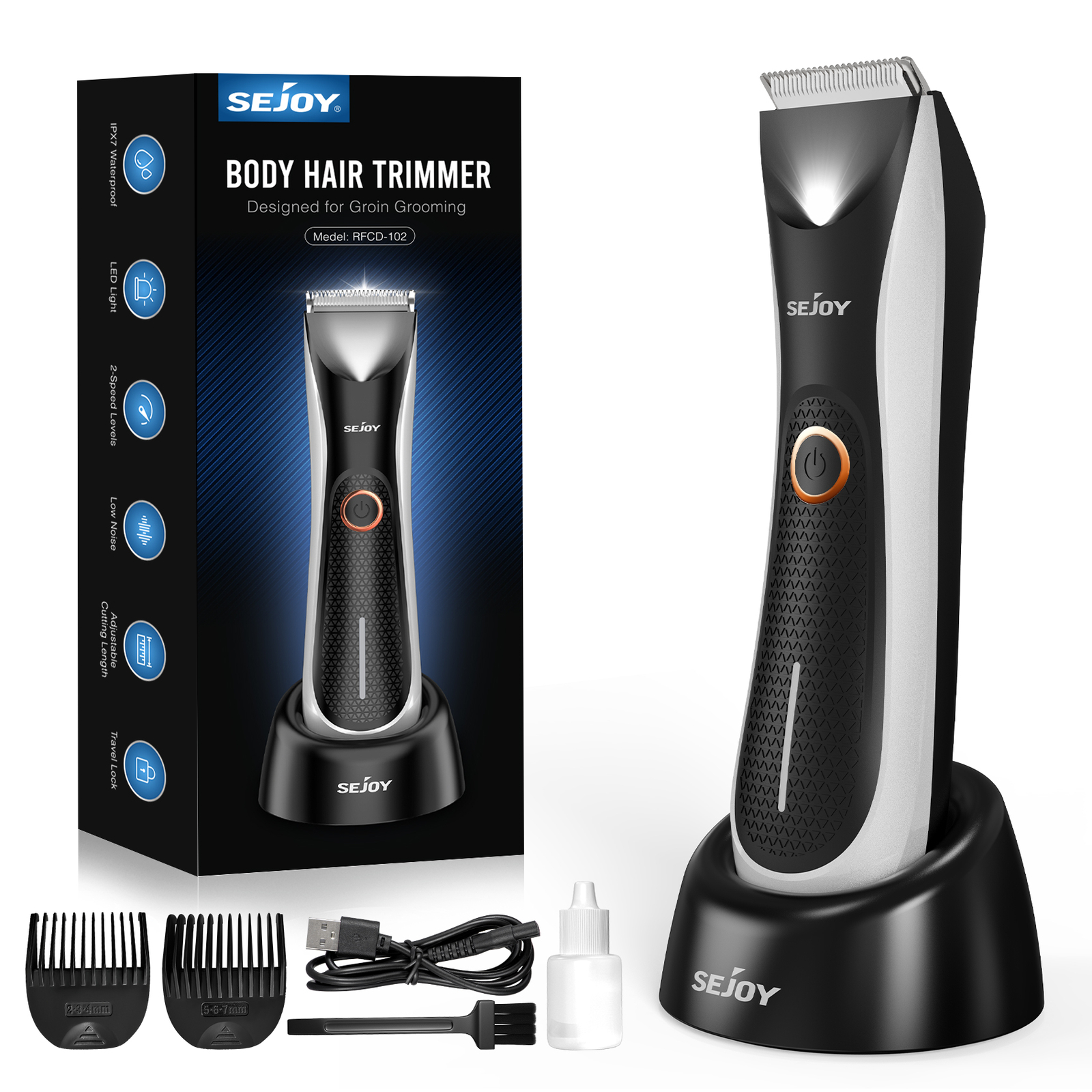 Manscape Ball Trimmer Body Hair Trimmer for Men's Pubic Hair Trimmer ...