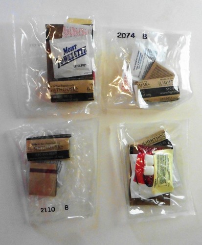 Set of Four UNUSED NEW MRE Meal Ready to Eat Accessory Packs USGI Army ...