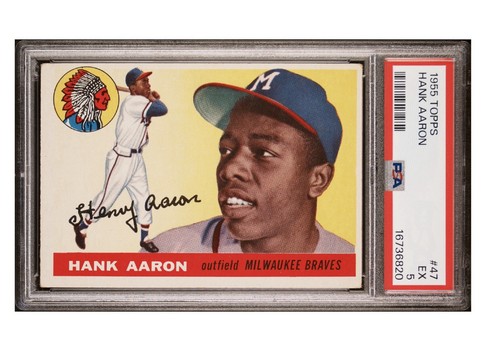 1955 Topps Hank Aaron #47 PSA 5 EX | eBay