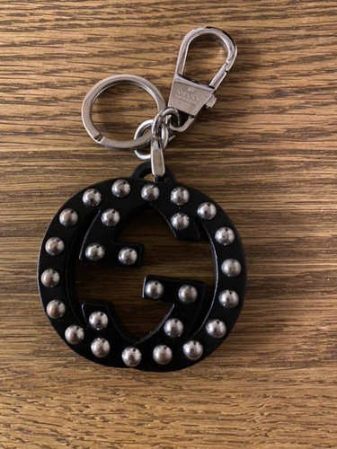 Gucci Interlocking Key Chain Key Ring Studs 6cm Used Authentic | eBay