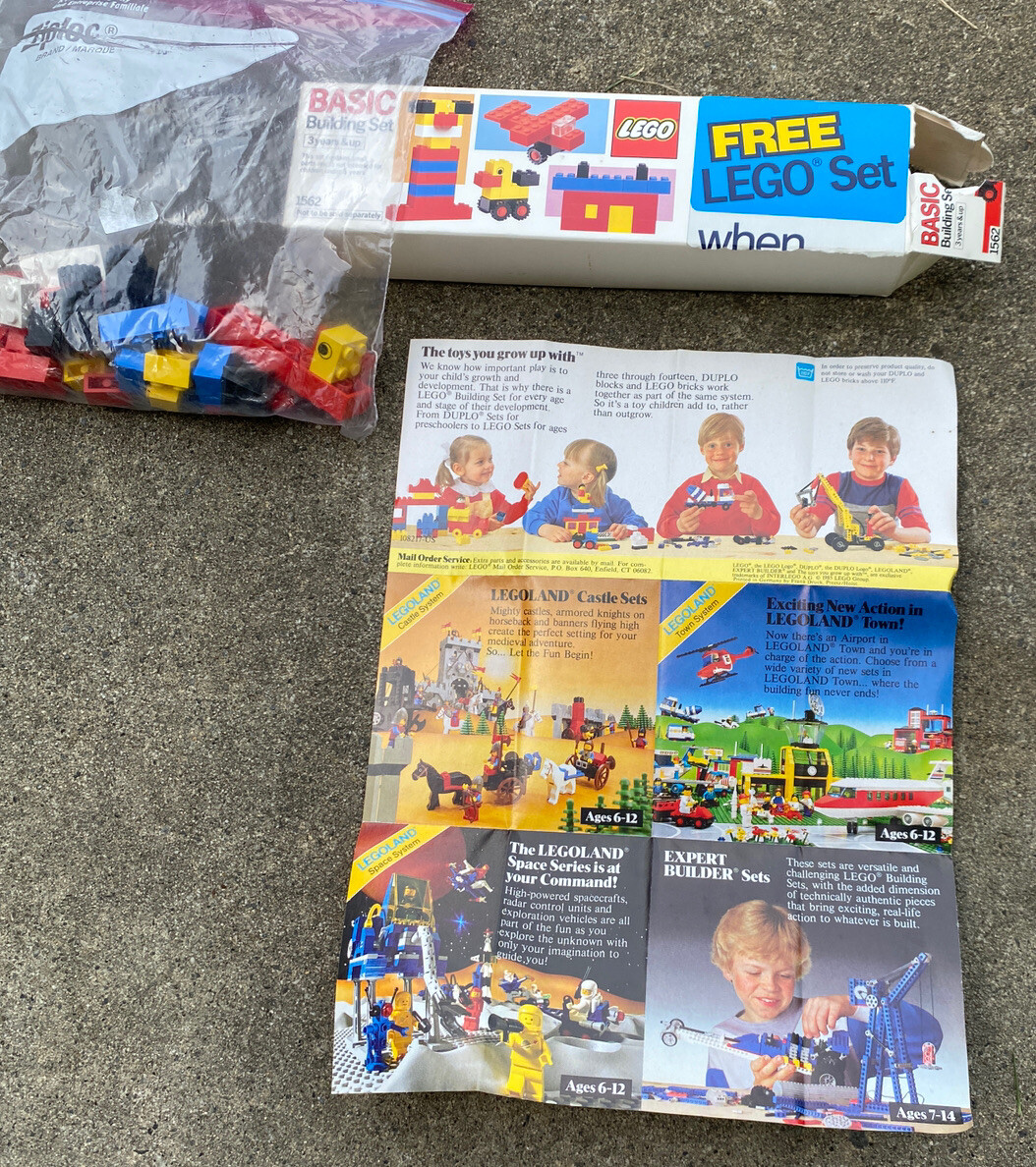 LEGO 1562 Basic Building Set Crest Toothpaste Promo Toy 1985 Complete | eBay