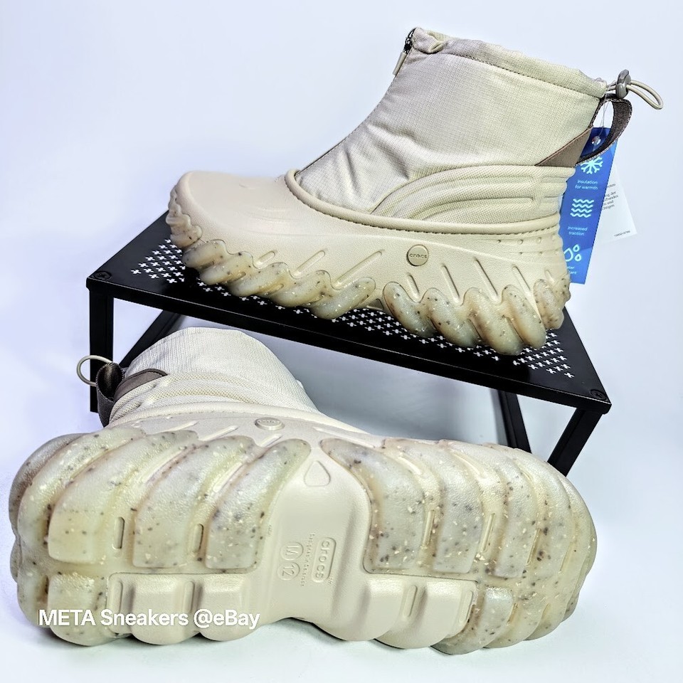 Crocs Echo US 9 Men's Boots Moth/Beige Comfort Lifestyle Clogs - Z ...