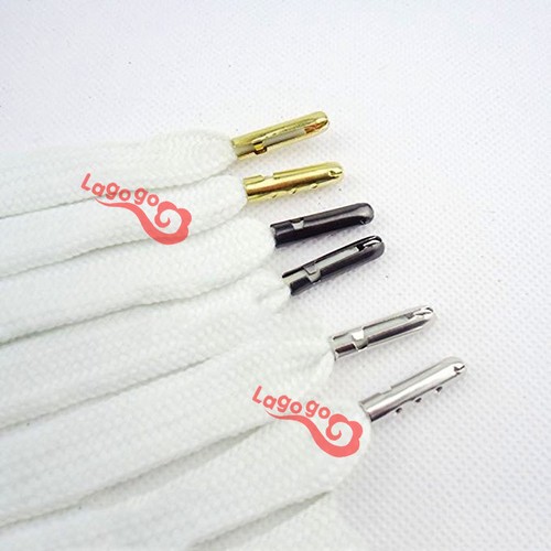 Metal Shoelace Bullet Ends Aglet Repair Shoe Lace Tips Replacement DIY ...