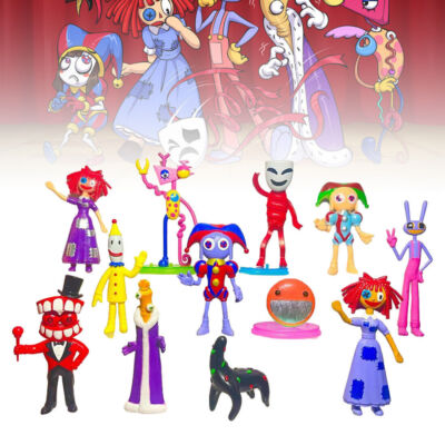 NEW 12PCS FULL CHARACTER The Amazing Digital Circus Action Figures Kids ...