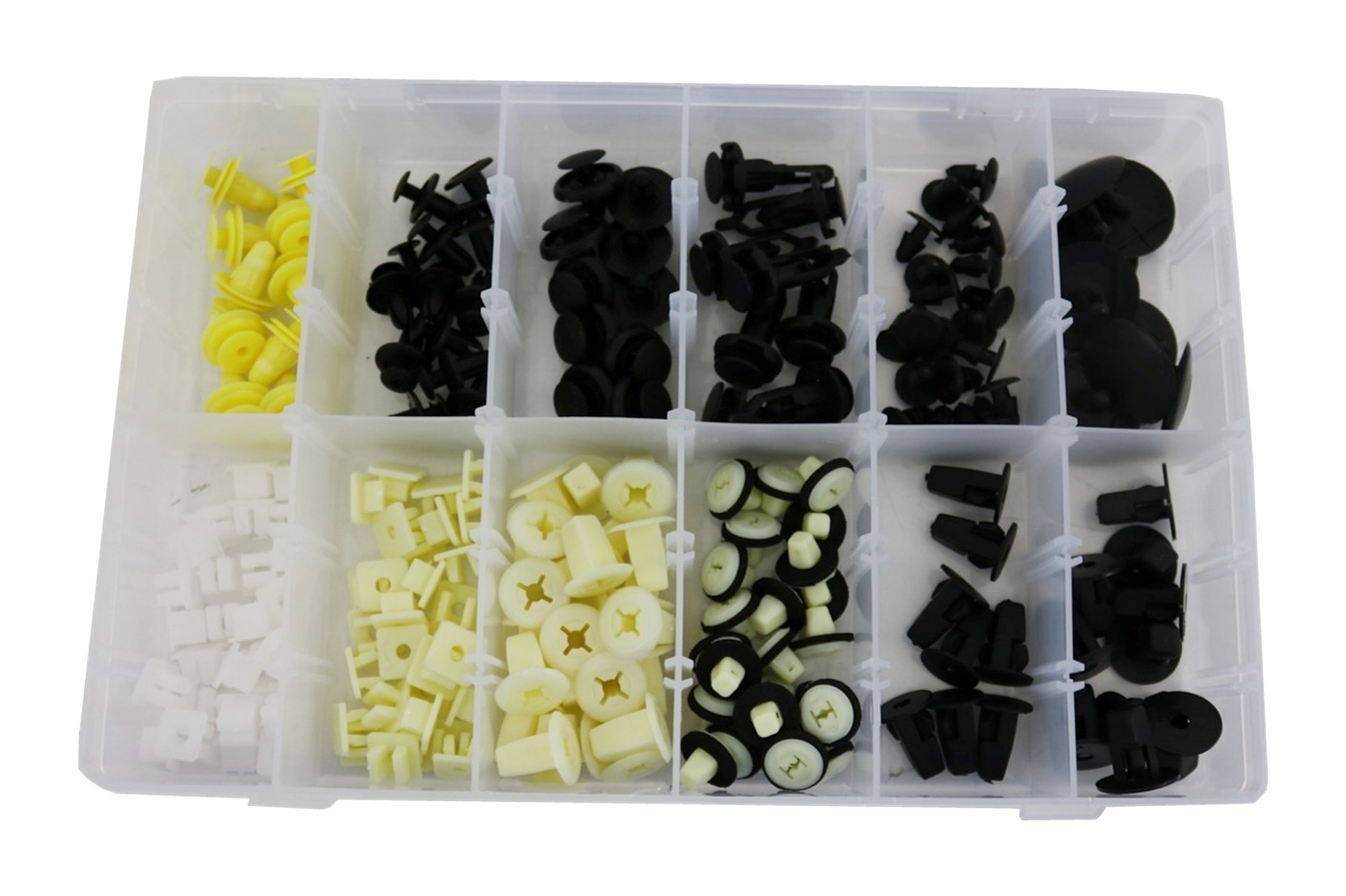 Kit de fixations en plastique Auto Clips 194 pcs | eBay.de