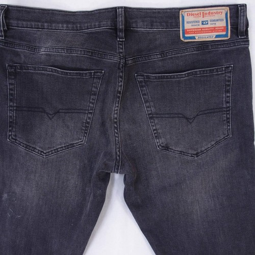 Mens Diesel D-LUSTER 01HAV Stretch Slim Straight Grey Jeans W36 W34 L32 ...